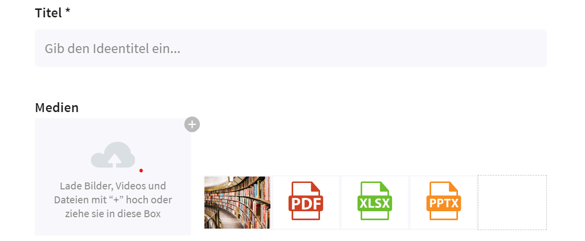 Neue Dateiformate für File-Upload möglich | AnyIdea