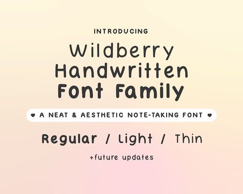 Free font - Cute Notes