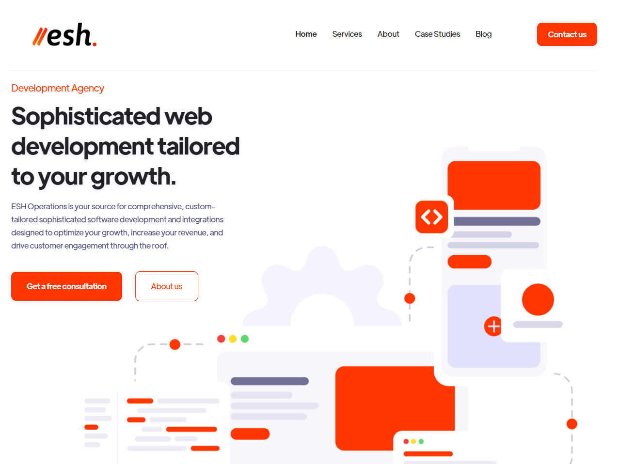 Sophisticated web development tailored to your growth.