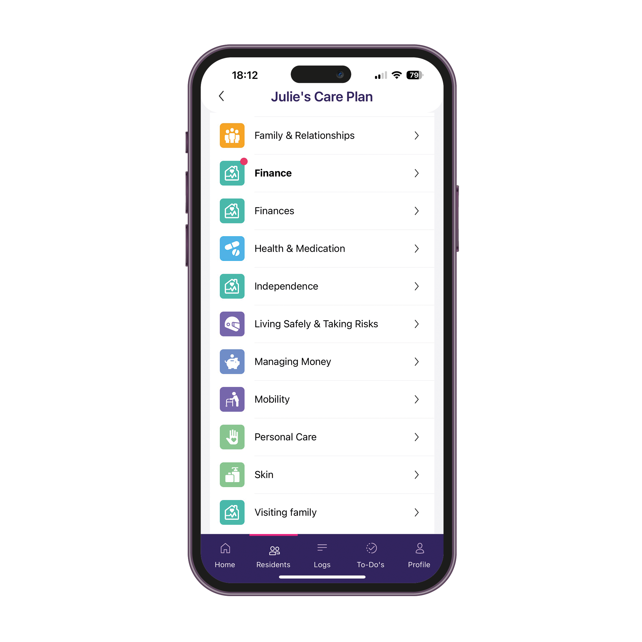 The platform for outstanding care management | Log my Care