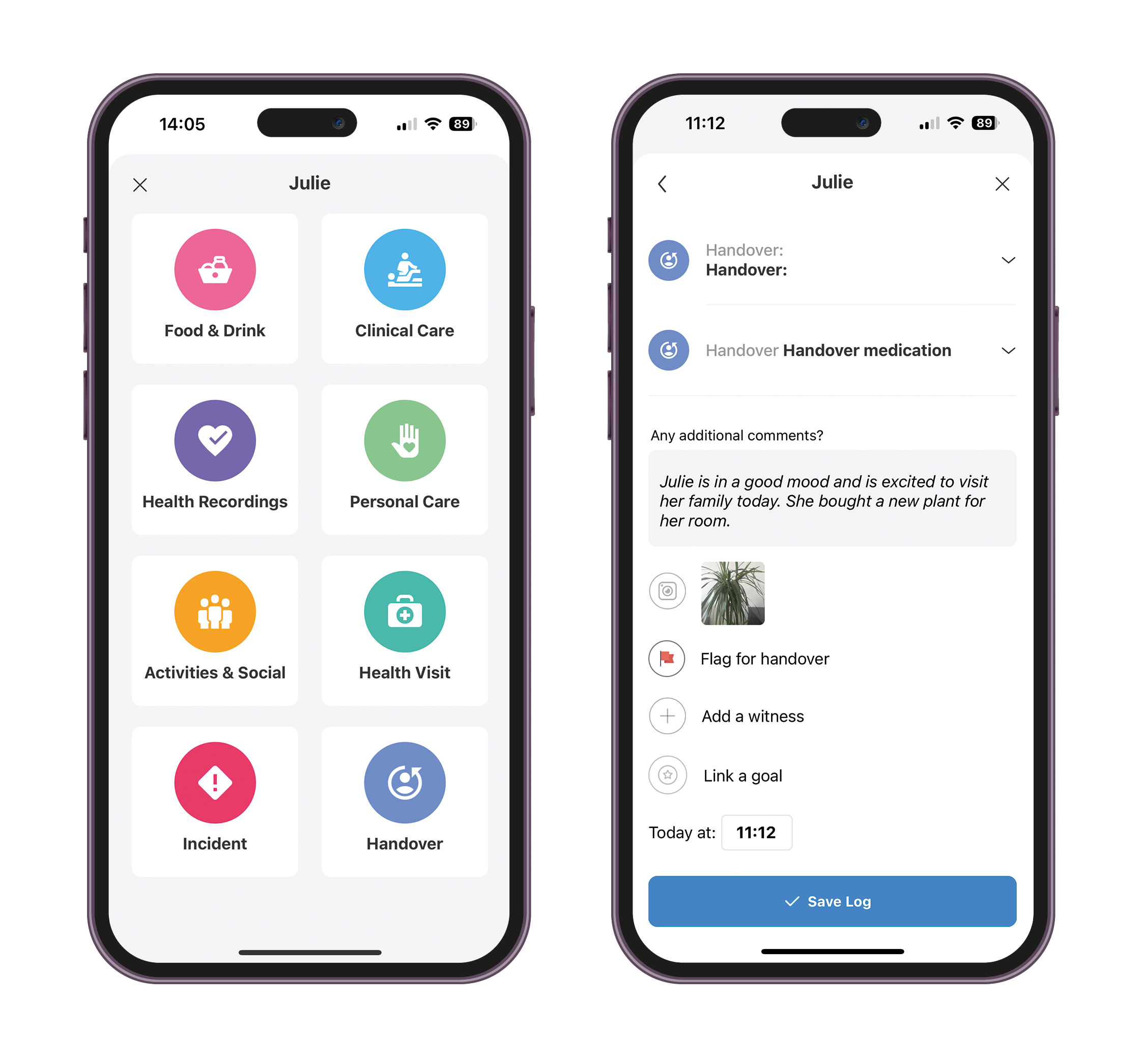The platform for outstanding care management | Log my Care