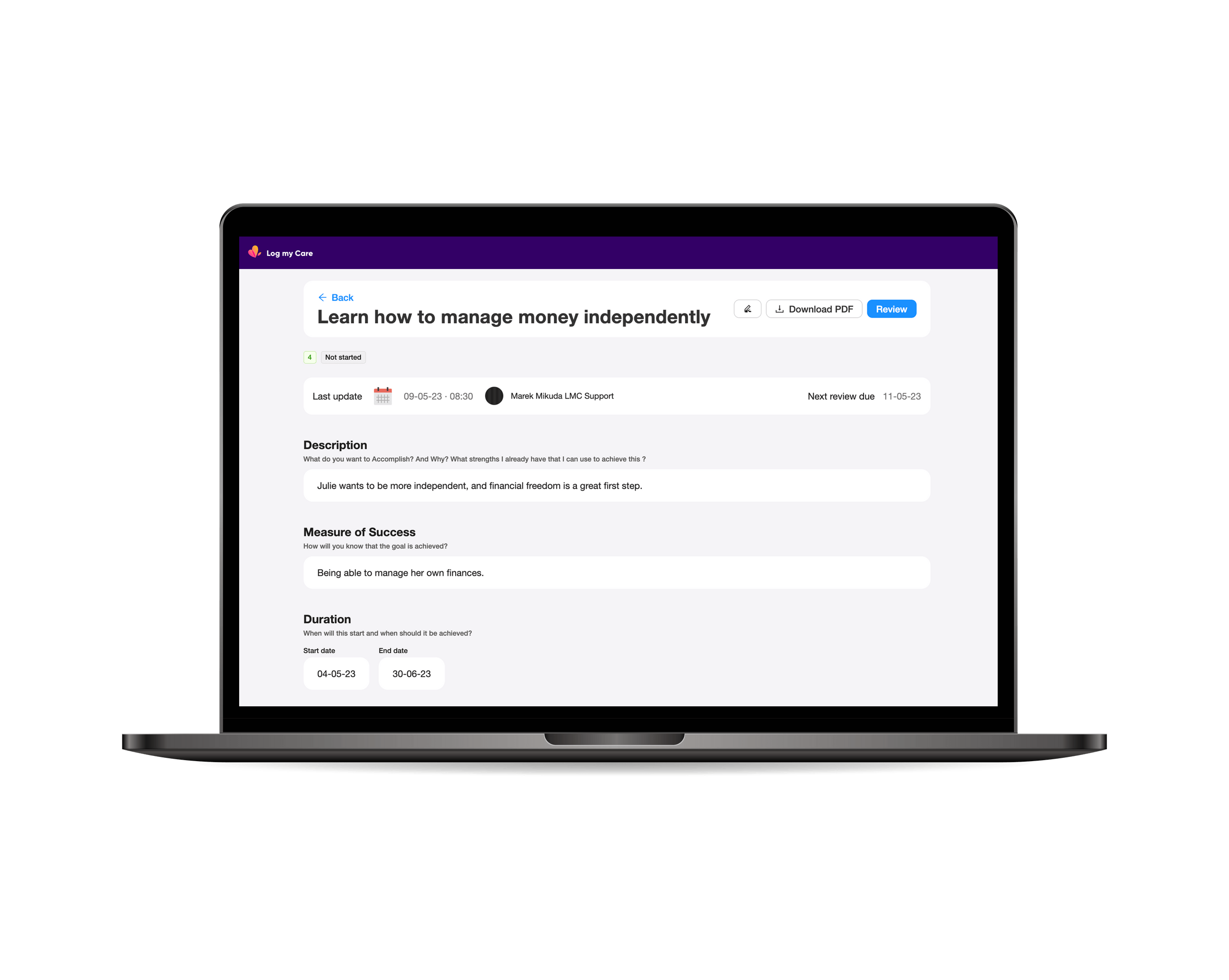 Risk Assessments | Log my Care