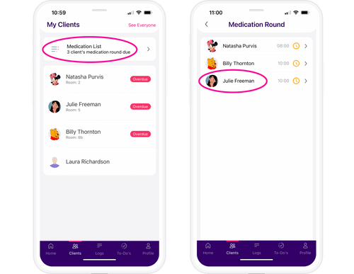 Electronic MAR (eMAR) charts | Log my Care