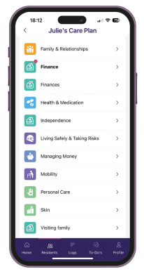 App for carers | Mobile care monitoring | Log my Care
