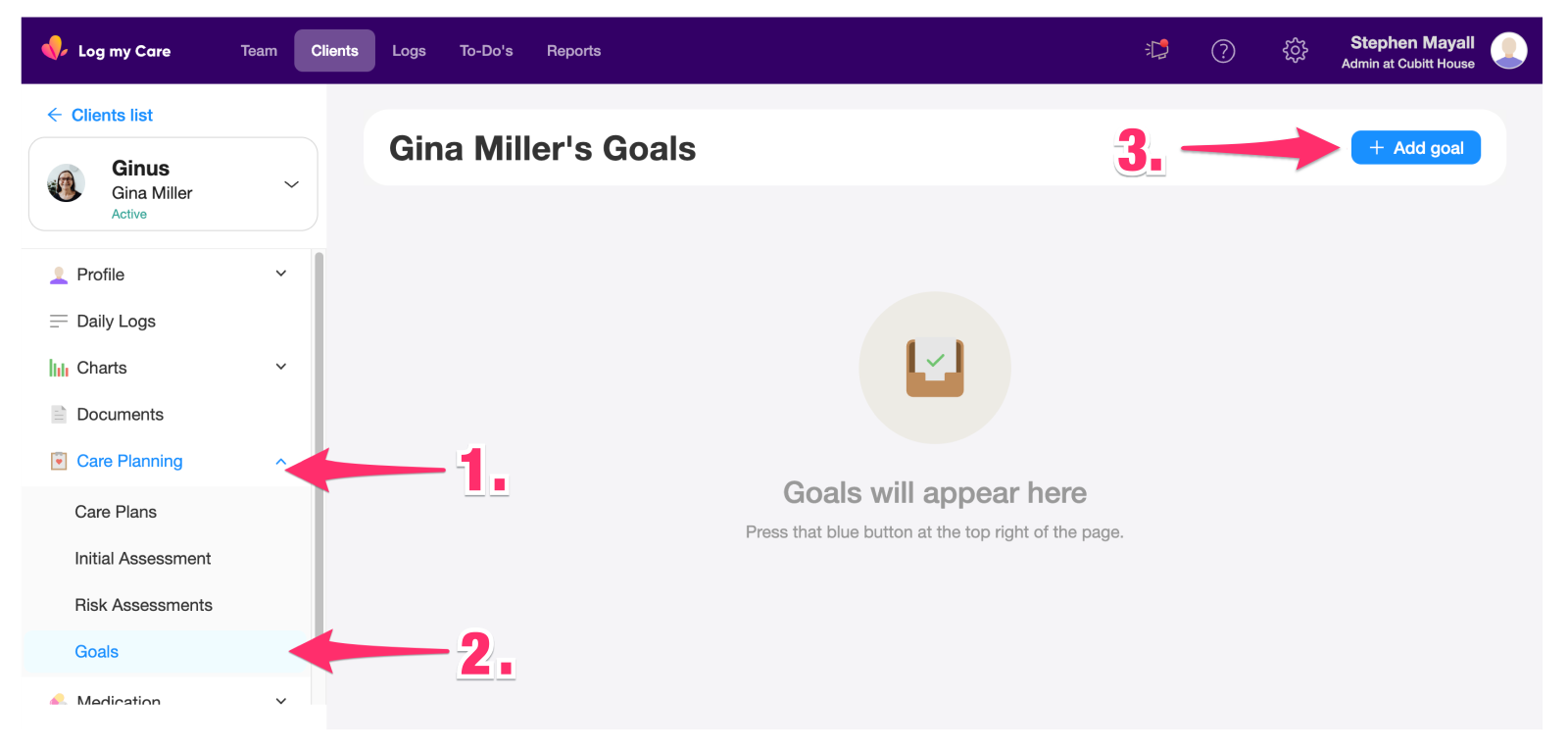 Best way to set service user goals with Outcomes and goals