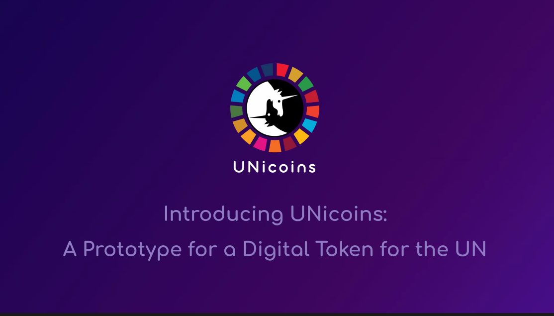 UNIN | Innovation Library | UNicoins - Digital Tokens for the UN