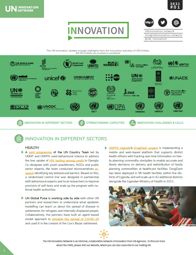 UNIN | Innovation Library | UN Innovation Update (Q1 2021)