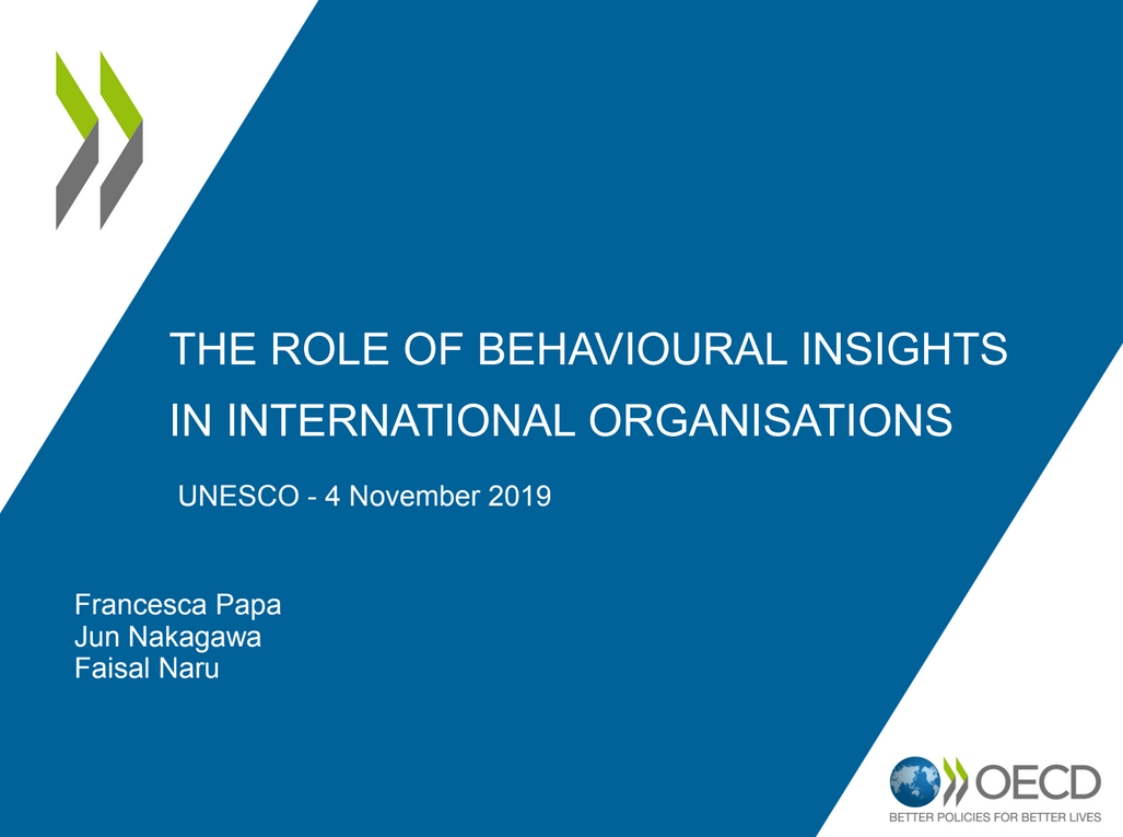 UNIN | Innovation Library | The Role of Behavioural Insights at ... UNIN | Innovation Library | The Role of Behavioural Insights at ...