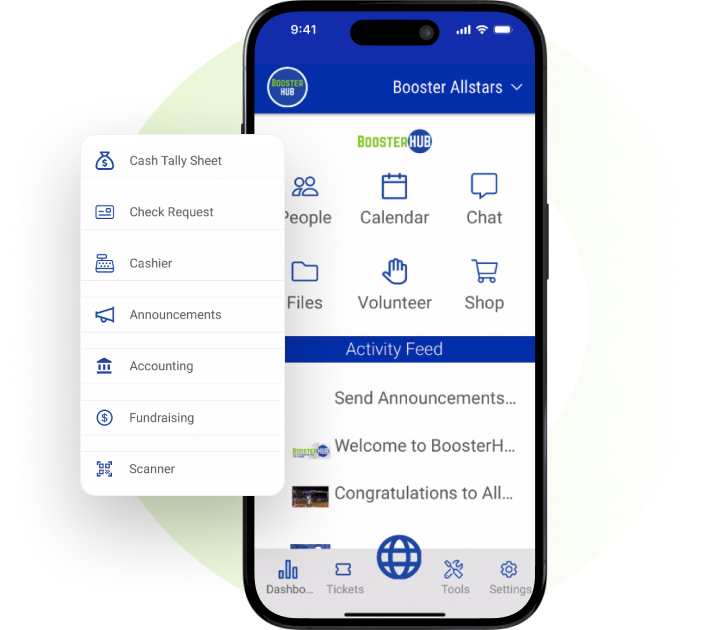 BoosterHub Features | Booster Club Management and Accounting Software