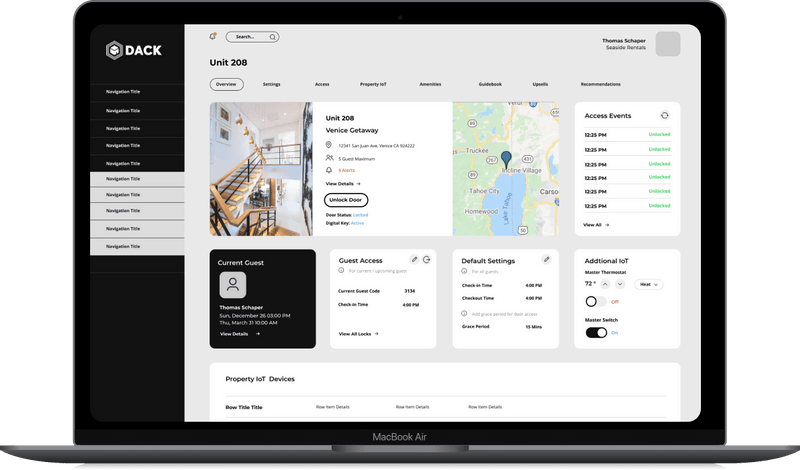 App For Vacation Rentals | Stay Enhancements - DACK