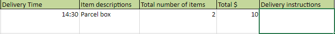 Easy Excel template for delivery route planning with Shipday