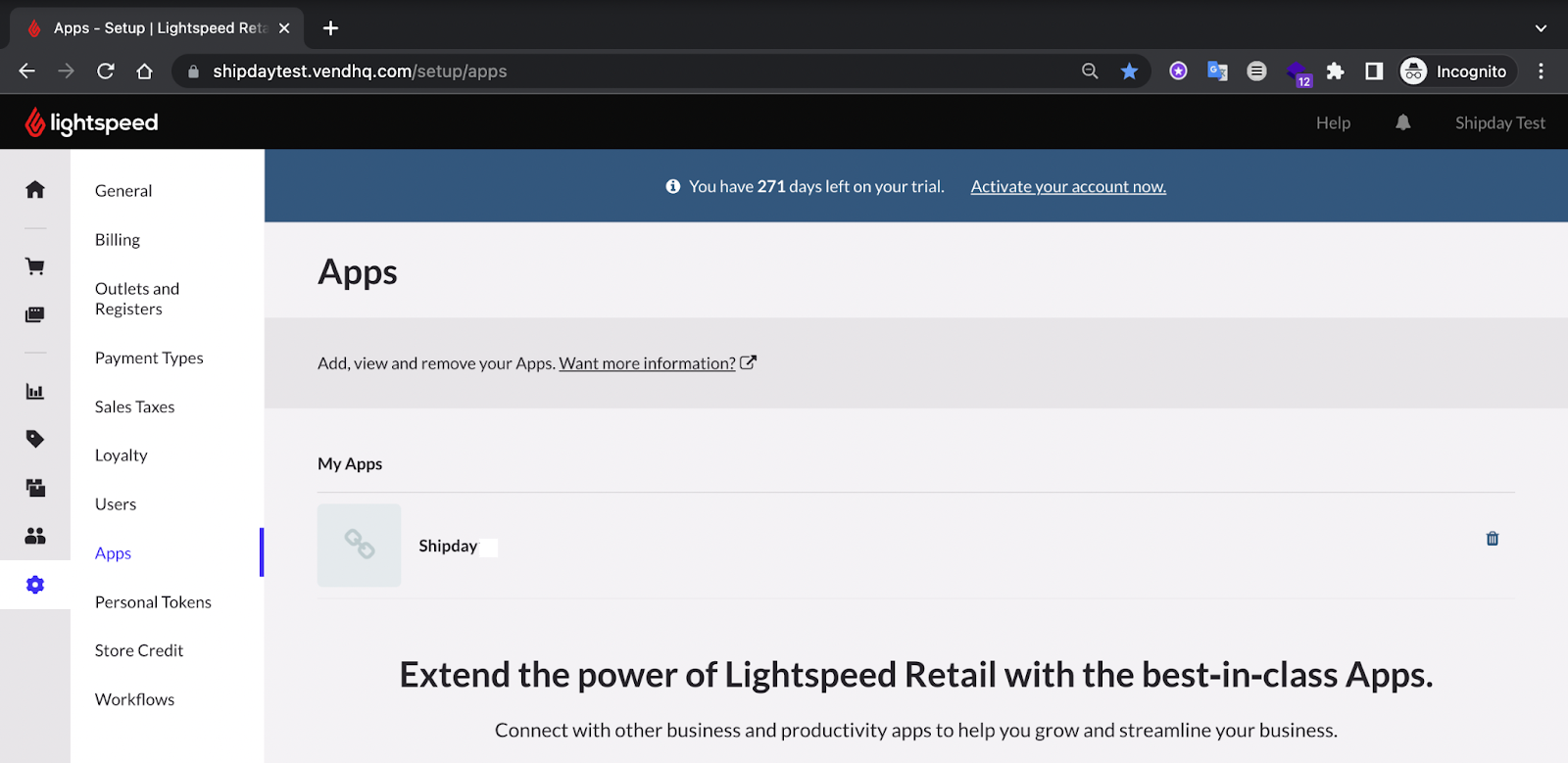 Shipday integration with Lightspeed