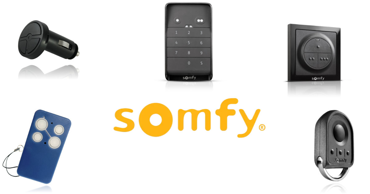 Somfy - Fjernkontroll og tilbehør til portåpner