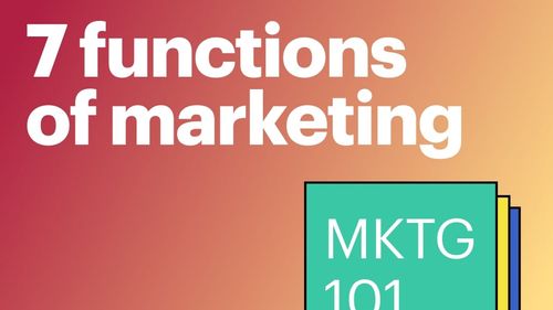 What are the 7 functions of marketing? (Explained) | Marketer Milk