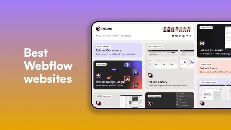 30+ best Webflow templates of all time + free templates | Marketer Milk