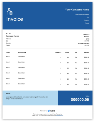 Invoice template - Create & send invoices using free invoicing templates