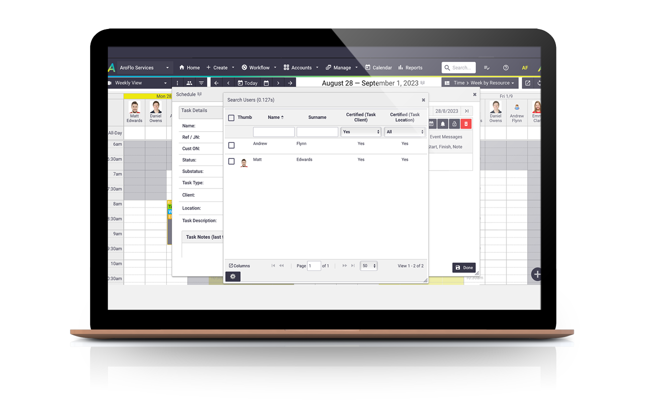 Job Scheduling Software For Tradies | AroFlo