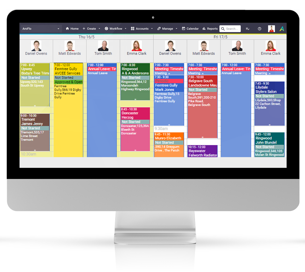 Job Scheduling Software For Tradies | AroFlo