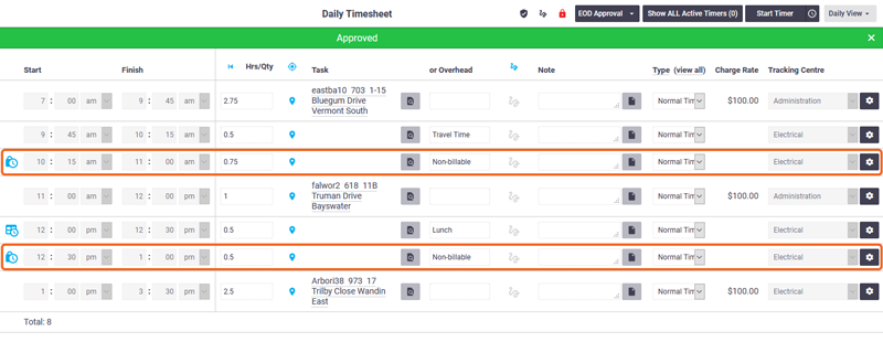 AroFlo Timesheet Software and App for Tradies