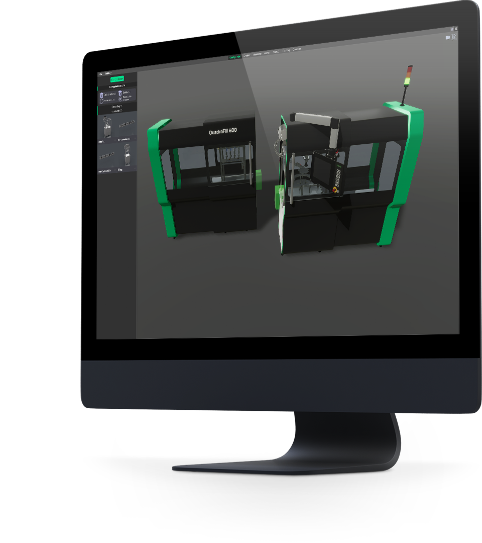 Quick and easy 3D Machine Configurator of production lines