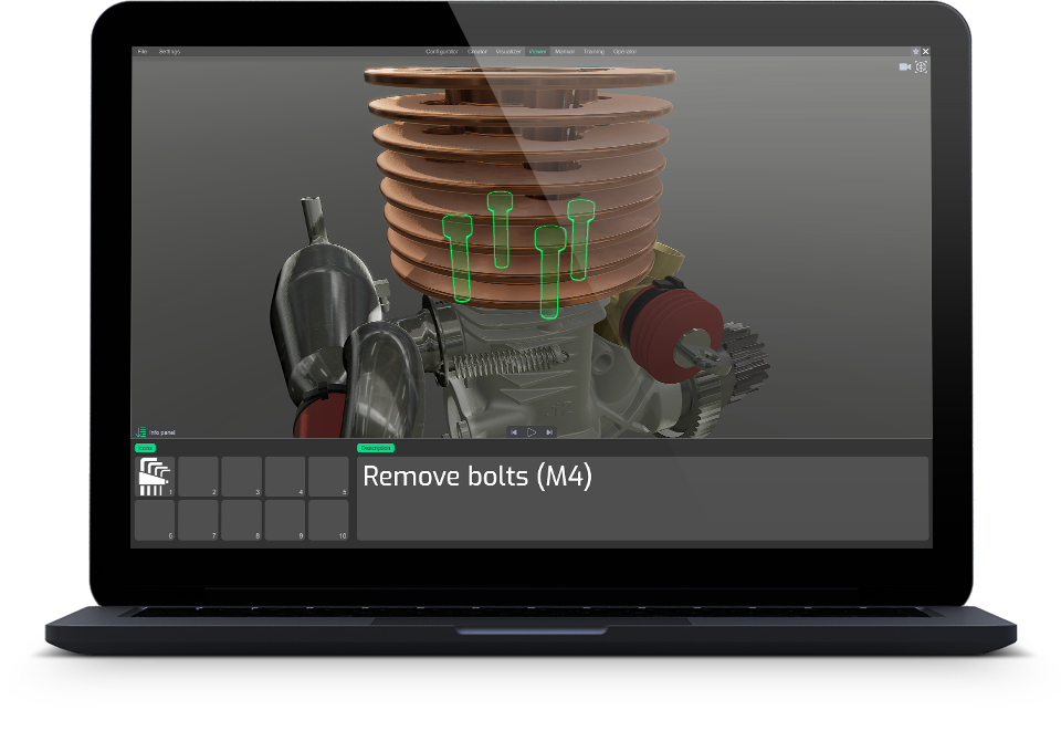 View Work Instructions from CAD models with the 3D Viewer