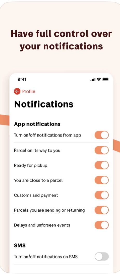 Uteblir varsel på SMS og app?