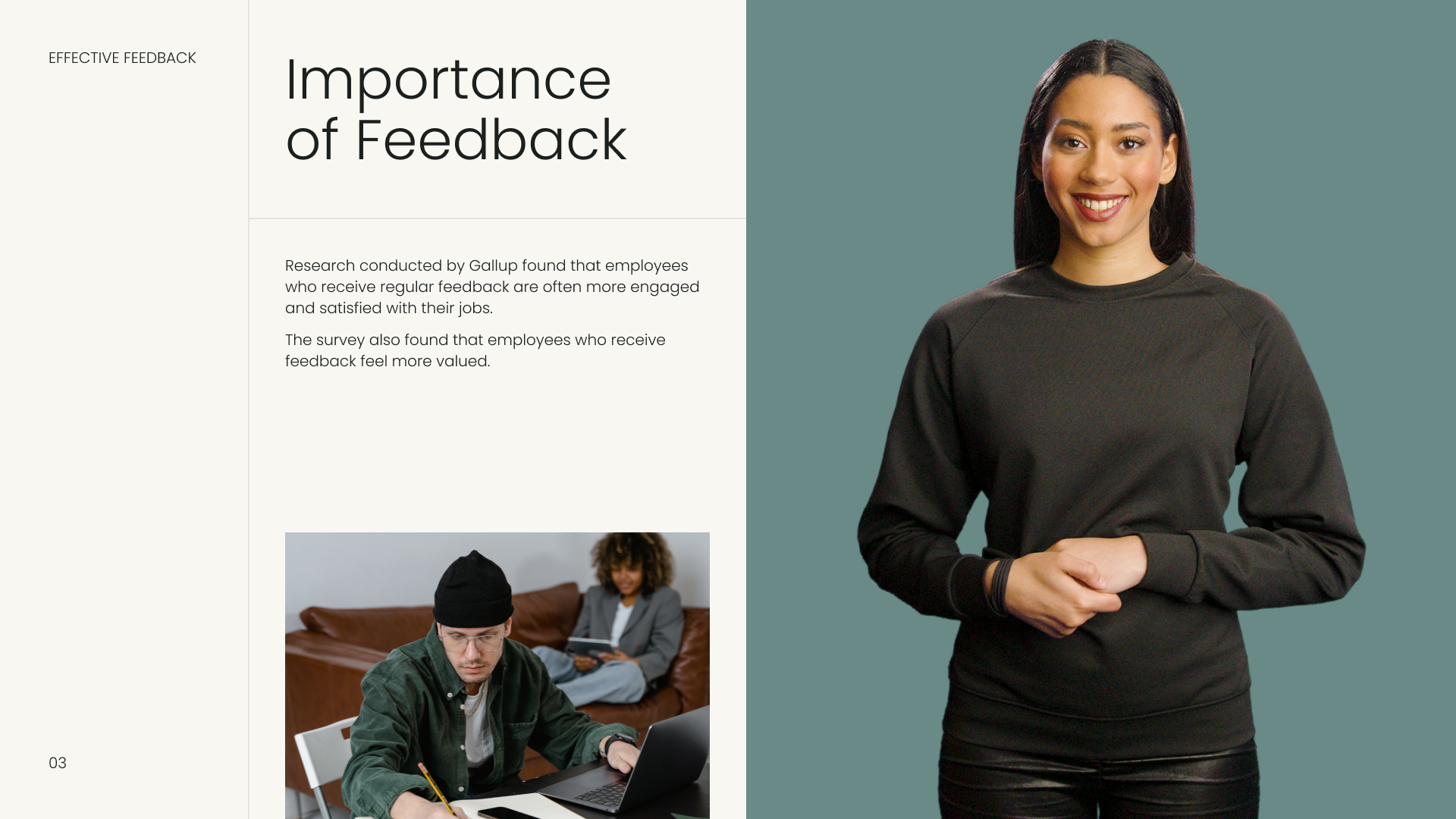 Colossyan's Effective feedback templates