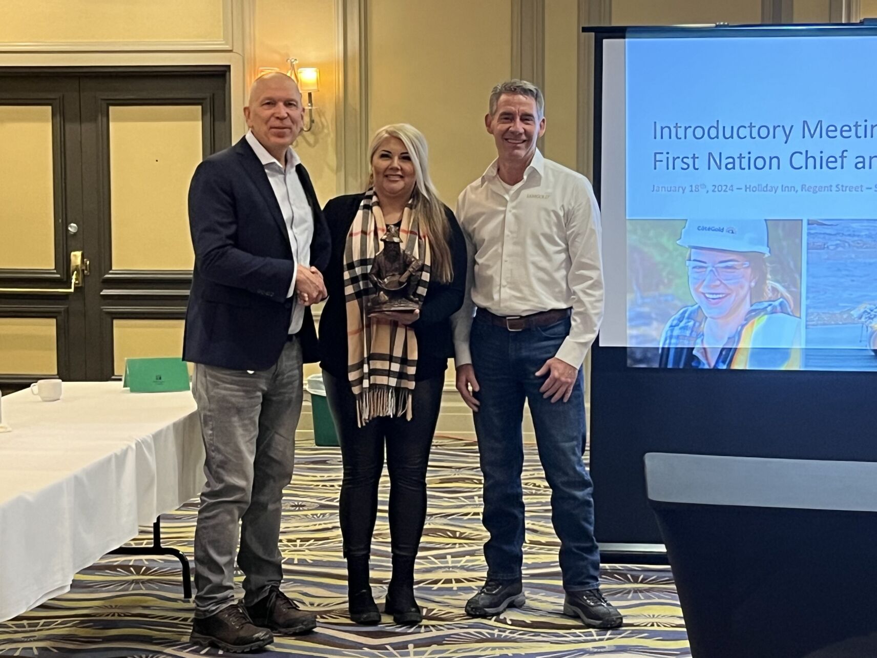 Renaud Adams meets with new Mattagami FN Chief and Council