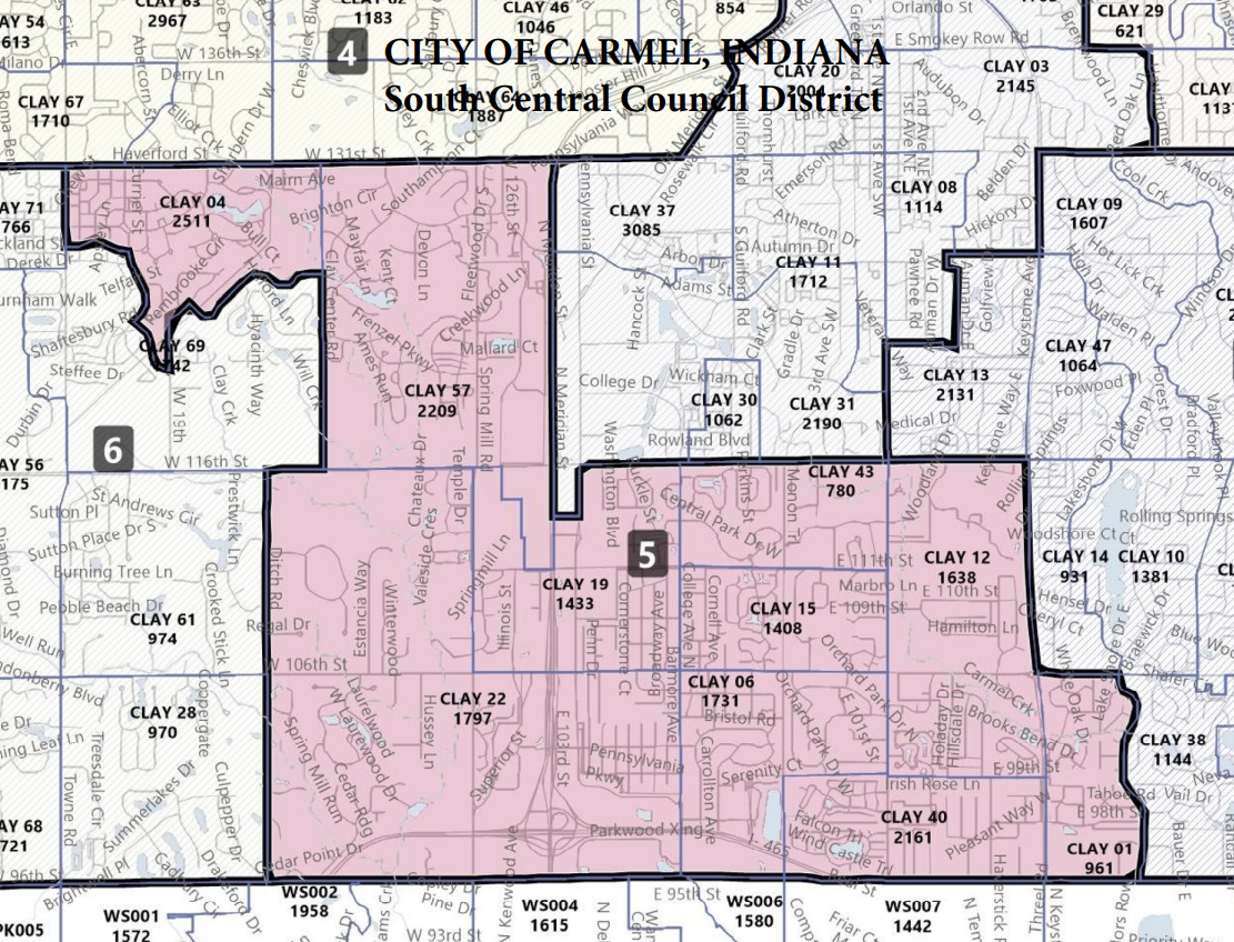 Carmel Democratic Committee | District Maps