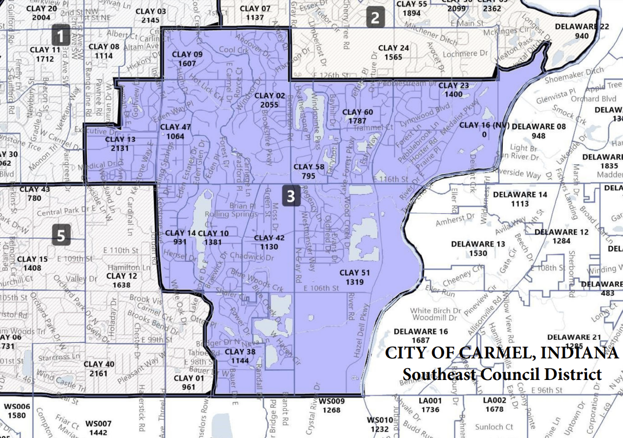 Carmel Democratic Committee | District Maps