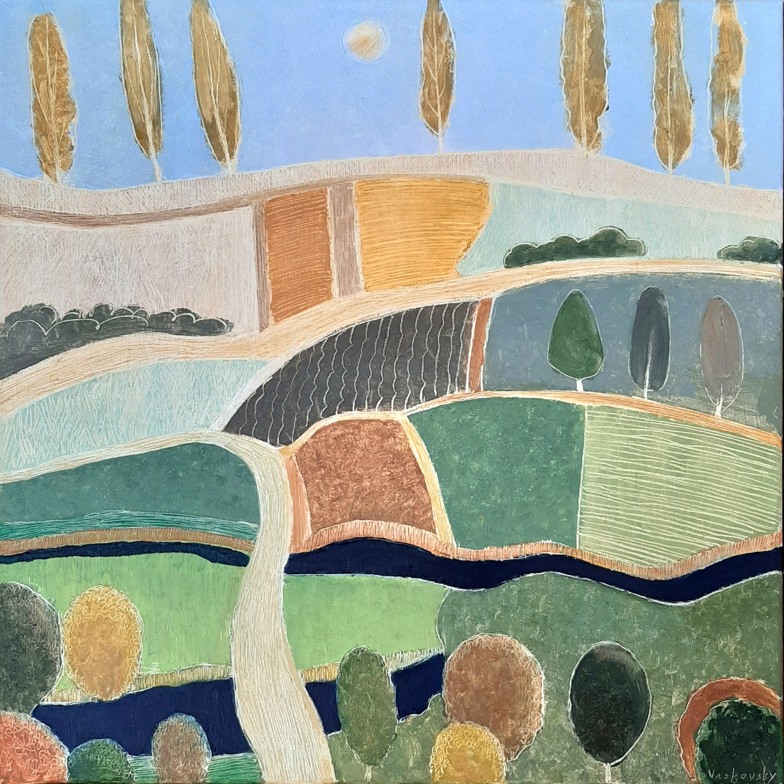 Poplars in Dunes by Vadim Vaskovsky.