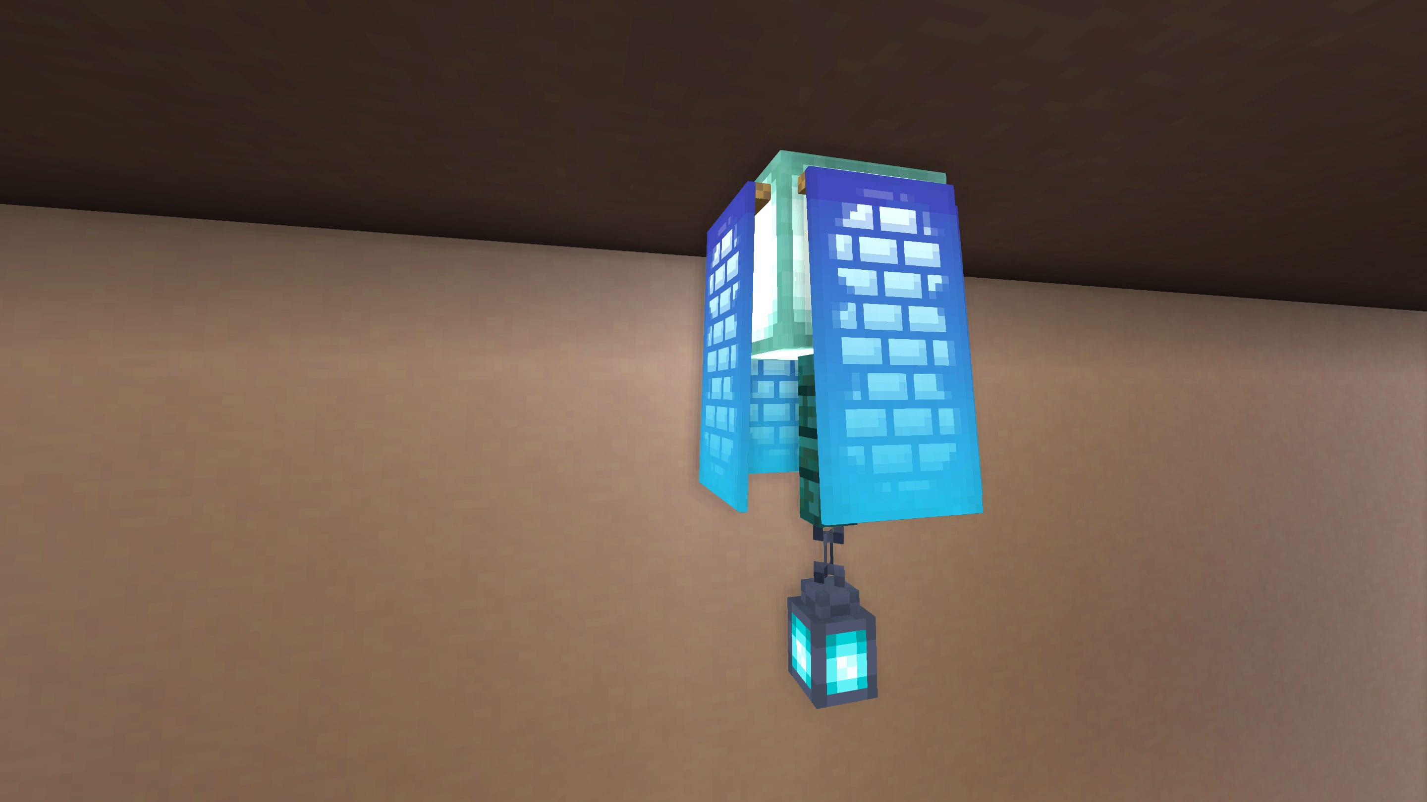 Blue banner chandelier by JotBot | Minecraft Build Tutorial