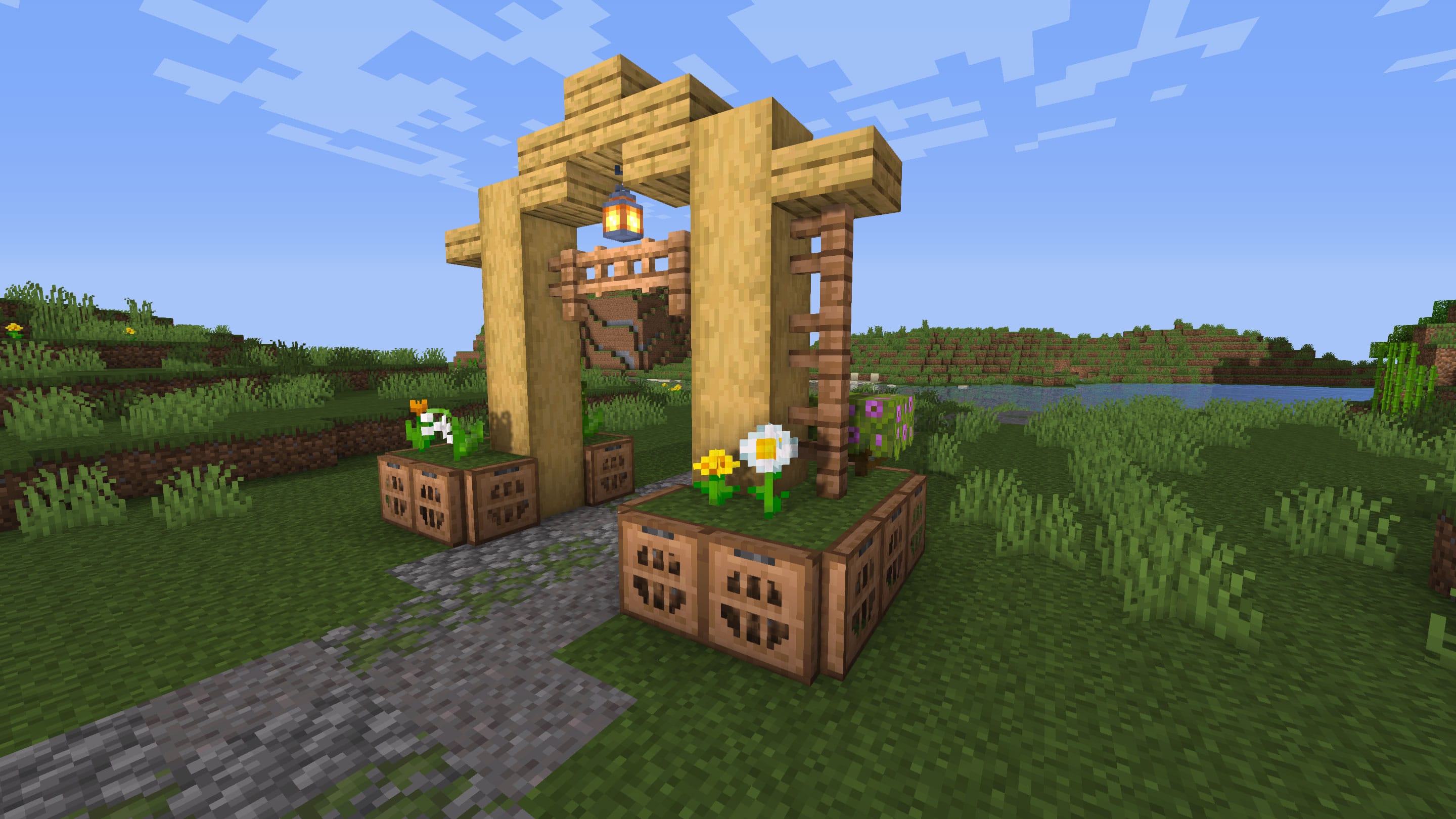 Archway + Planters by cathialoria | Minecraft Build Tutorial