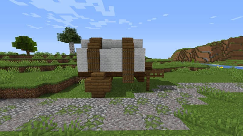 Fallen wagon by IamPixel | Minecraft Build Tutorial