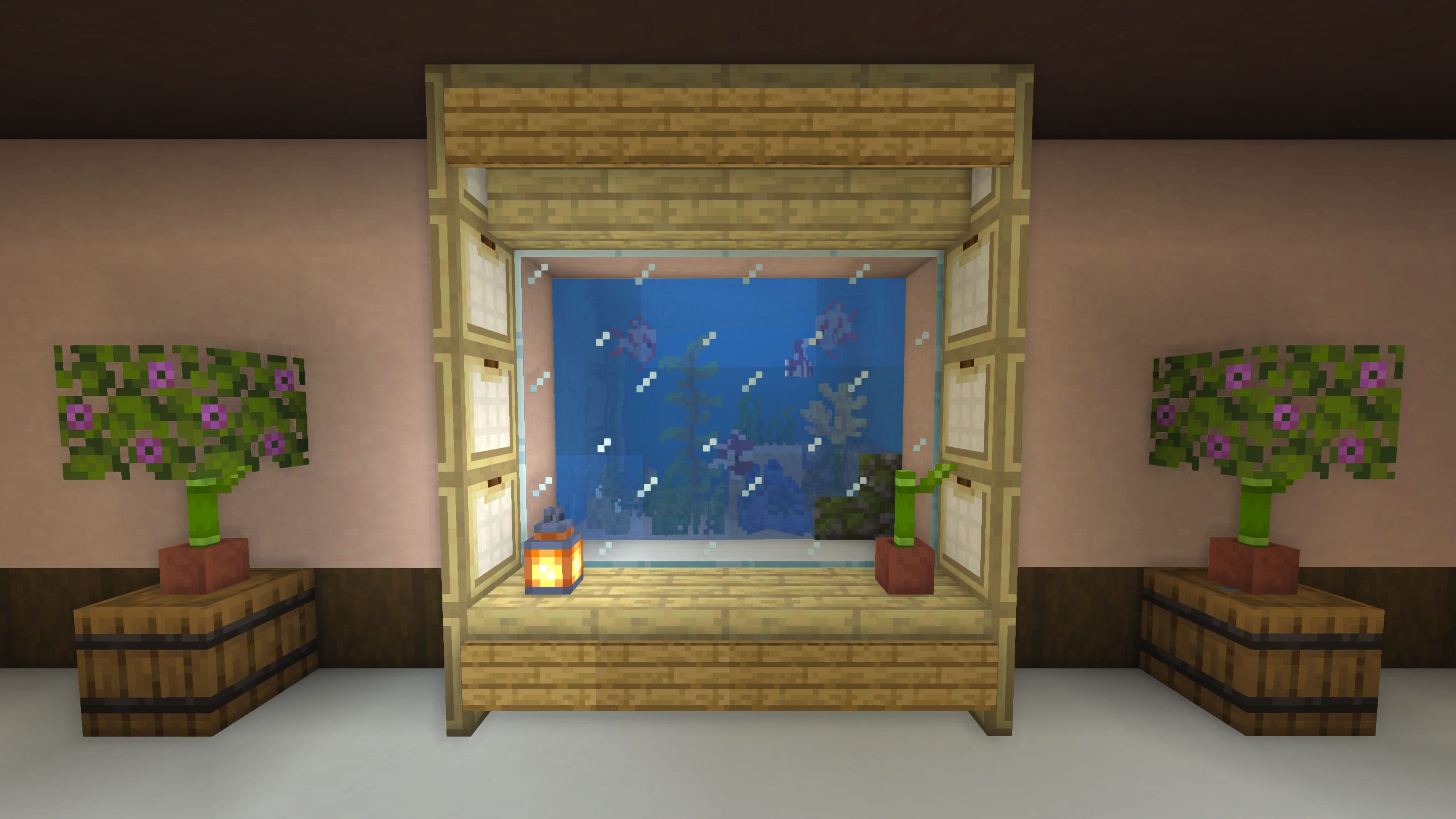Aquarium + stand by cathialoria | Minecraft Build Tutorial