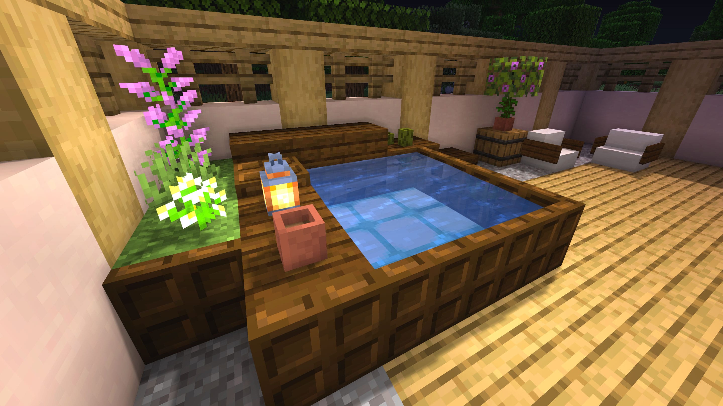 Hot Tub by IamPixel | Minecraft Build Tutorial
