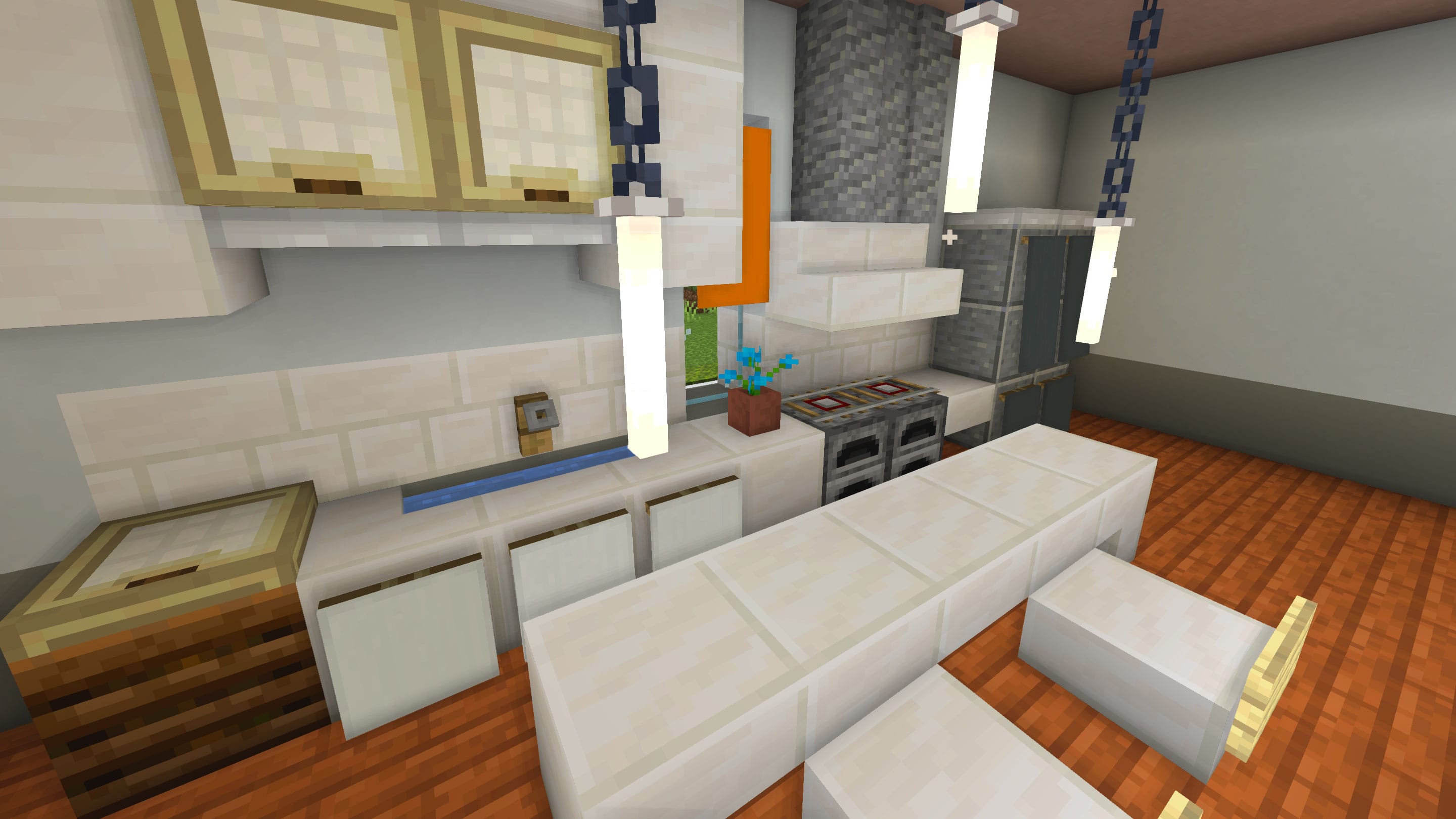 Kitchen + Island by JotBot | Minecraft Build Tutorial