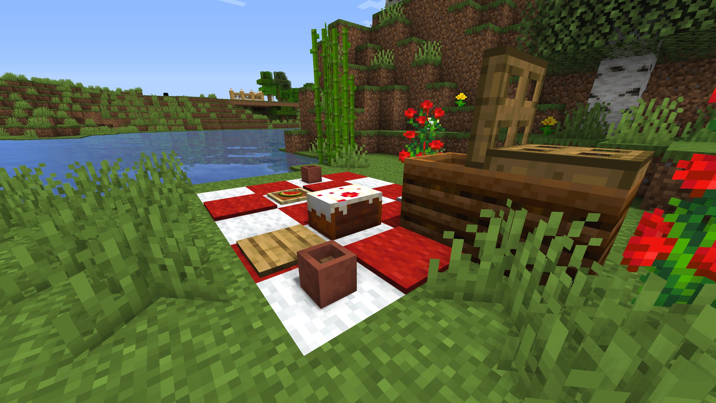 Picnic Blanket by IamPixel | Minecraft Build Tutorial