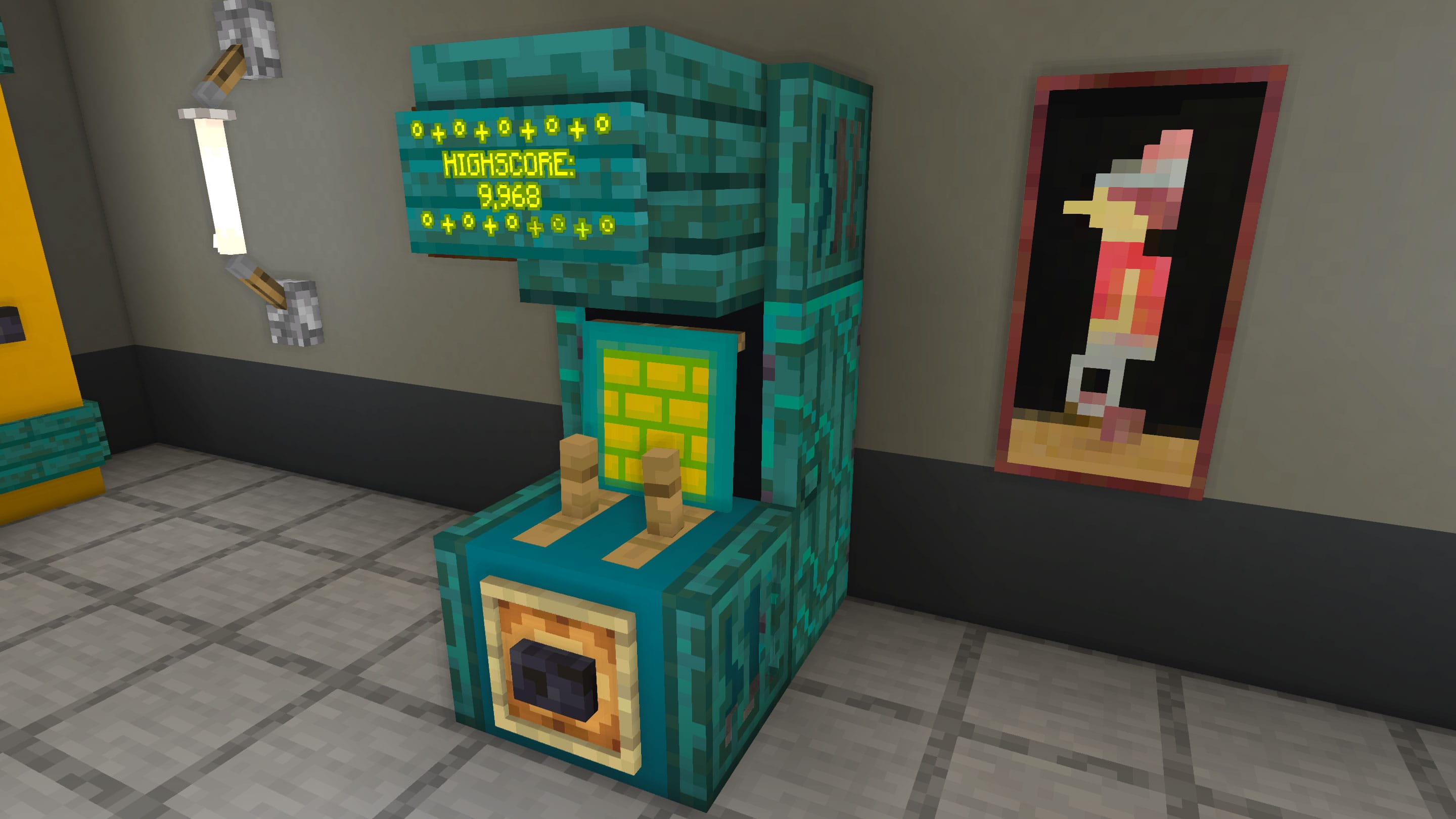 Arcade cabinet + joysticks by JotBot | Minecraft Build Tutorial