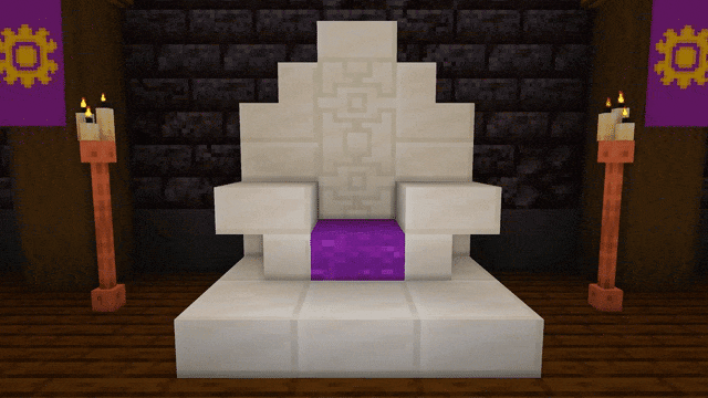 Medieval king's throne by JEFFERSCRAFT1 | Minecraft Build Tutorial