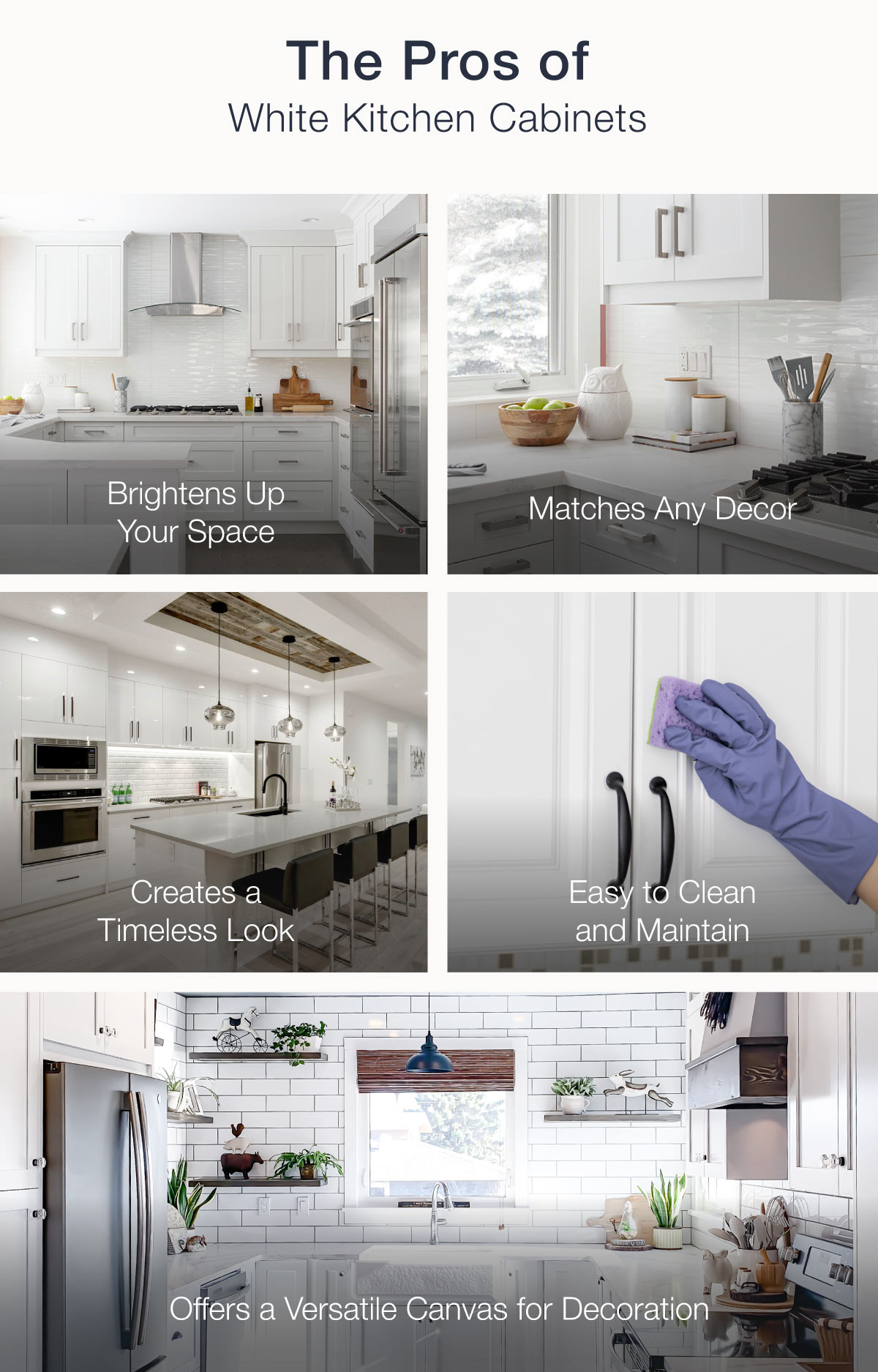 White Kitchen Cabinets: The Pros and Cons You Should Consider