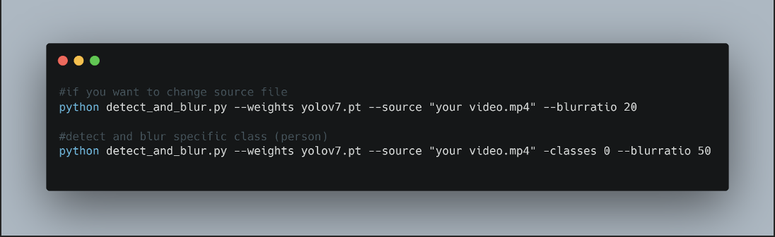 How to Blur Detected Objects Using YOLOv7?