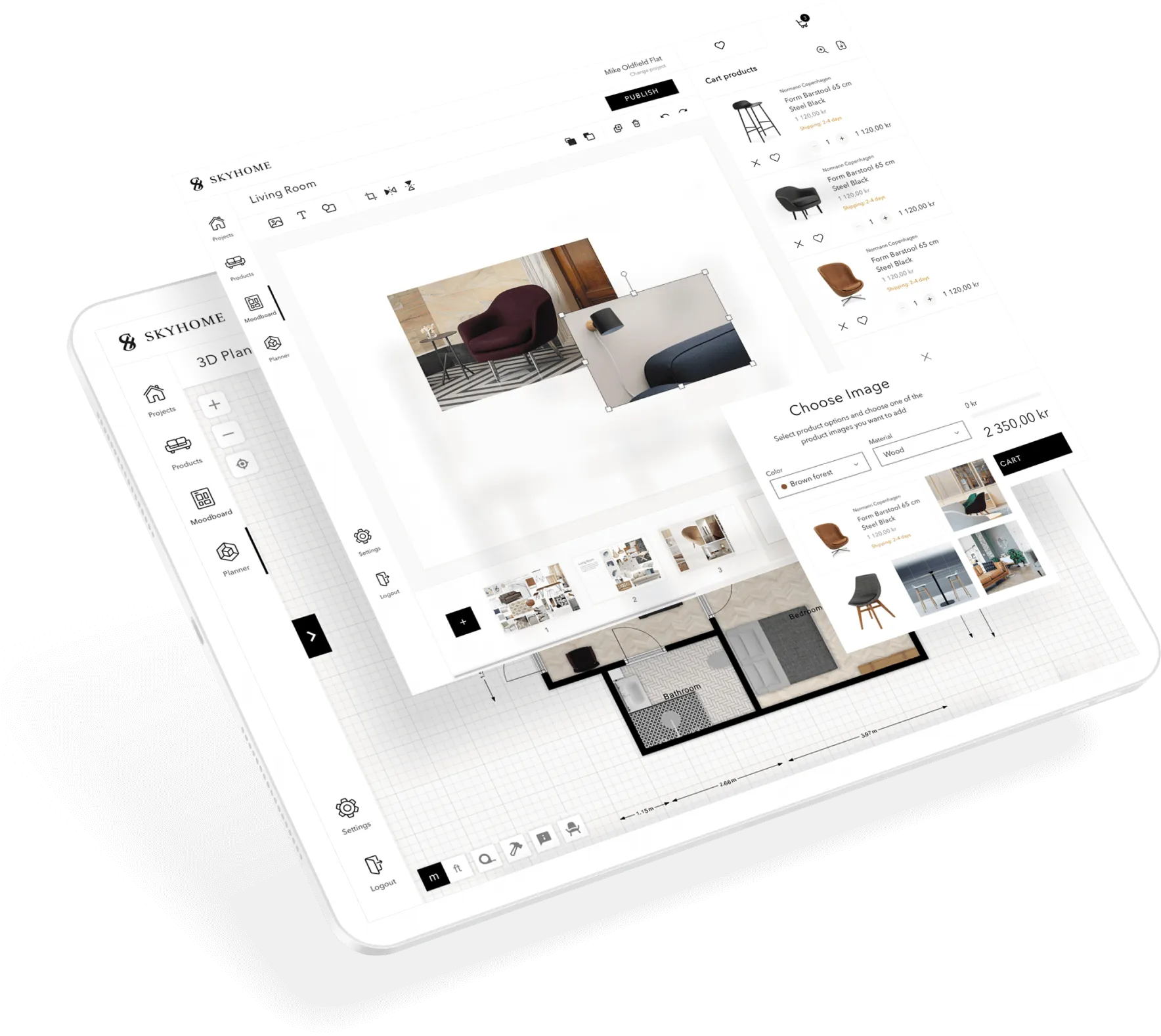 Custom all-in-one platform for interior designers | SkyHome Case Study