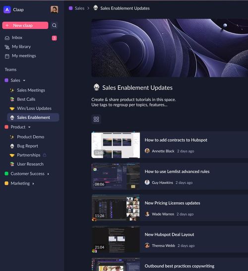 Claap - The only video recording tool you need to win deals