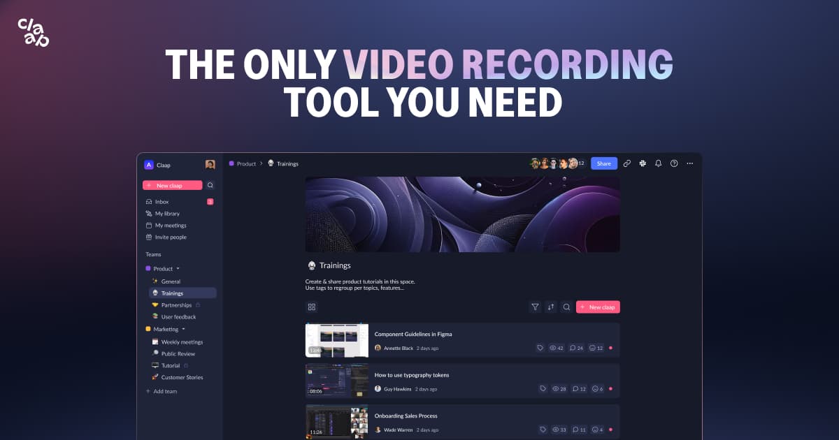 Claap - The only video recording tool you need to win deals
