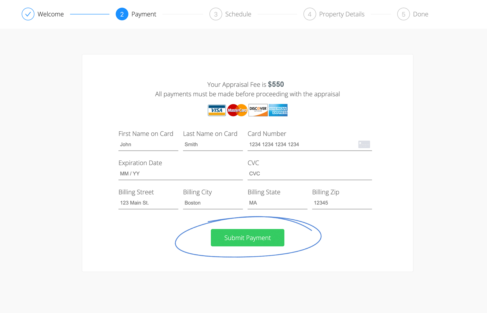 Appraisal Payment Solution