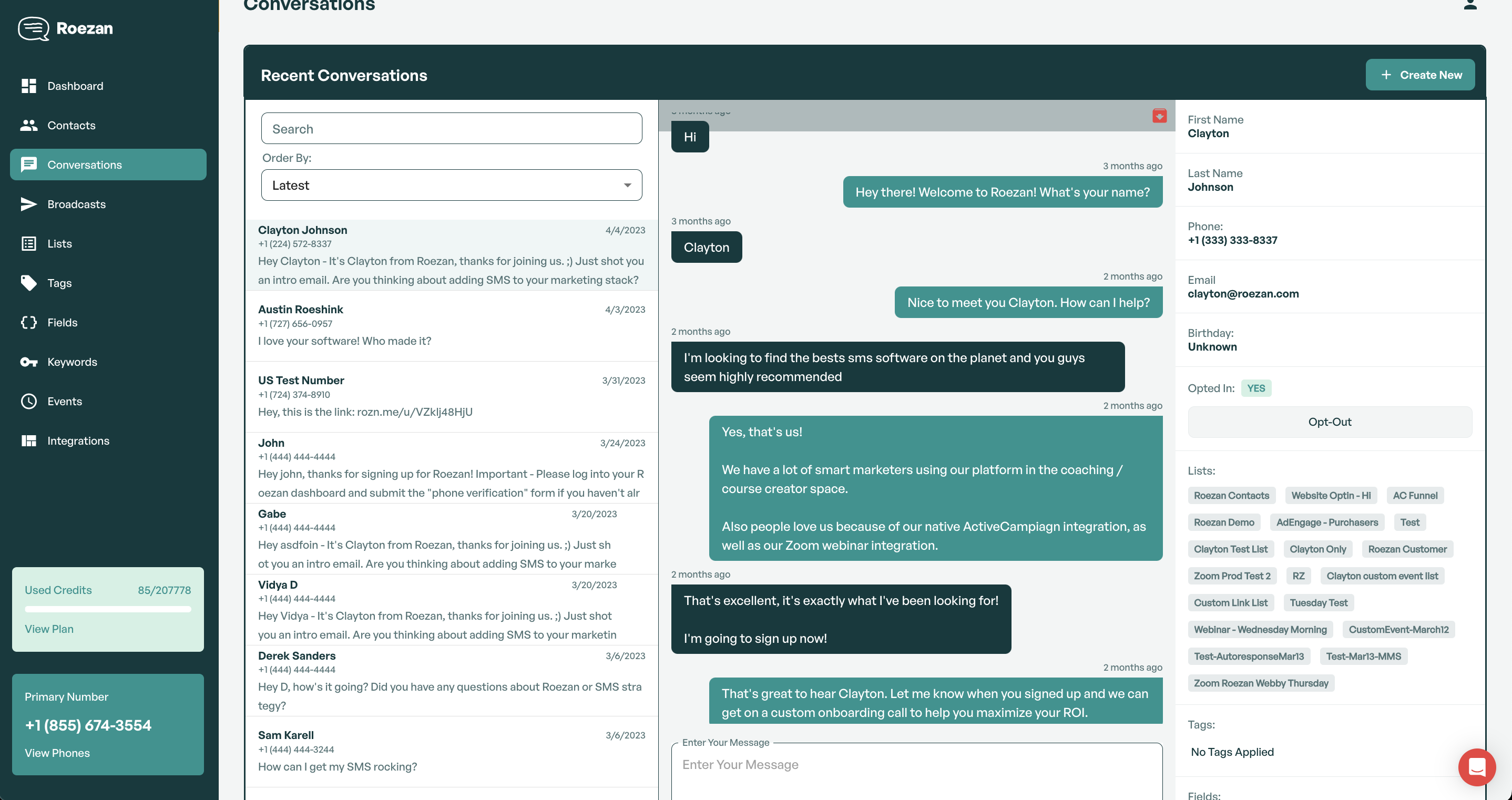 2-Way SMS Conversations