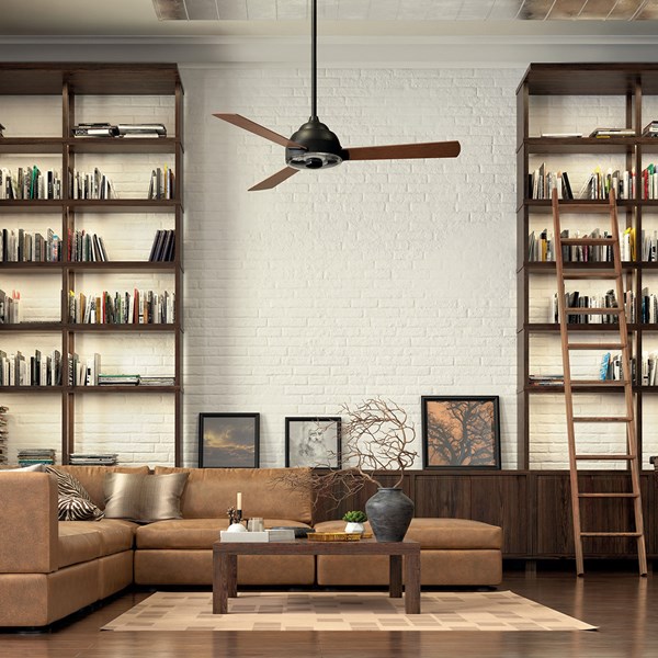 60" Pinion Fan Distressed Black - Priority Lighting | National Wholesale Lighting Solutions