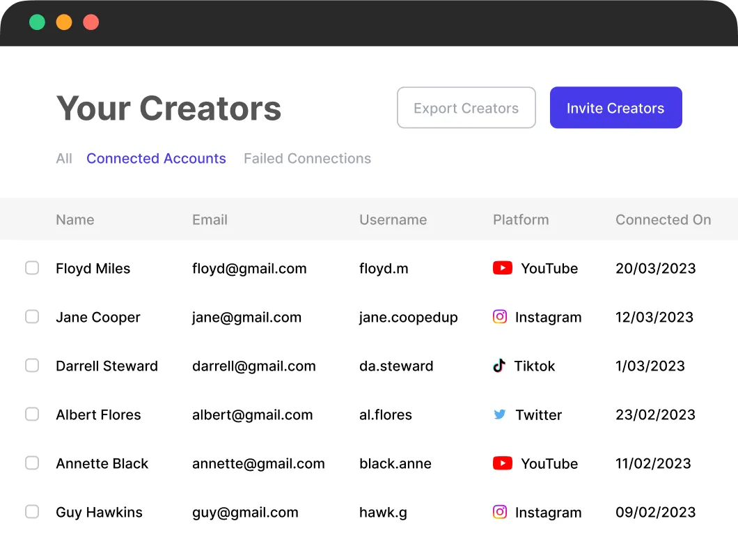 Connect influencer accounts in a click with Creator Linkage
