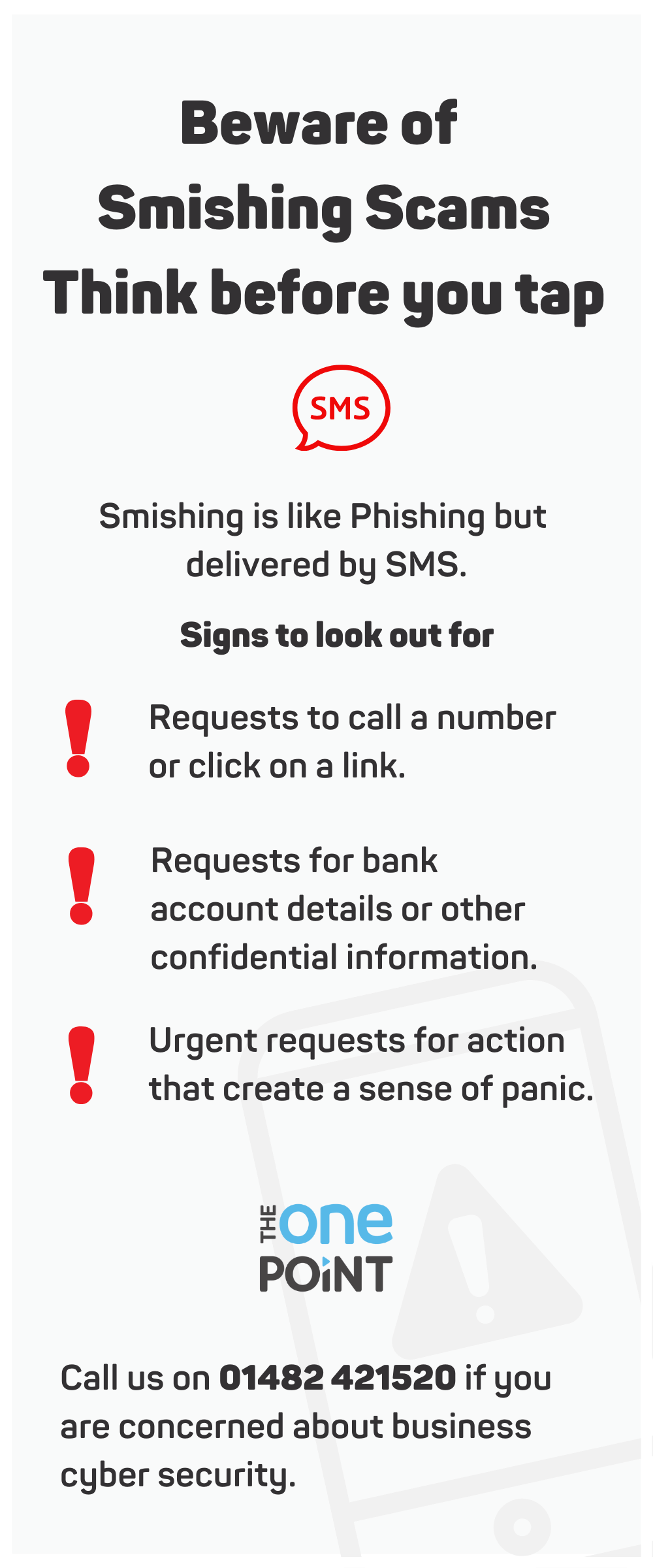 The One Point - Don't be fooled by smishing: Protect yourself from SMS ...